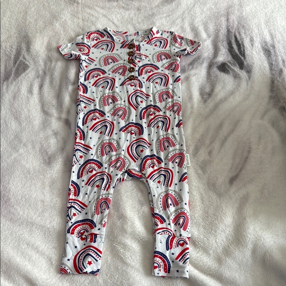 cute cotton | One Pieces | New Cute Cotton Bamboo Rainbow Print Kids ...
